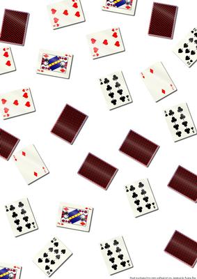 Playing Card Backing Paper - CUP494634_913 | Craftsuprint