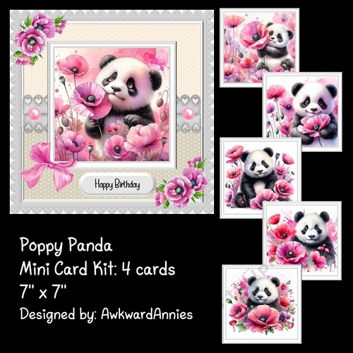 Poppy Panda - CUP1316296_112984 | Craftsuprint