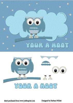 Your a Hoot Sheet - CUP202489_1110 | Craftsuprint