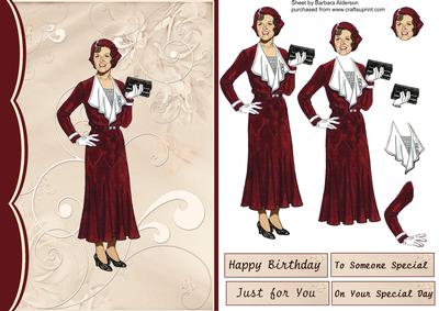 Ruby Red Lady - CUP58412_478 | Craftsuprint