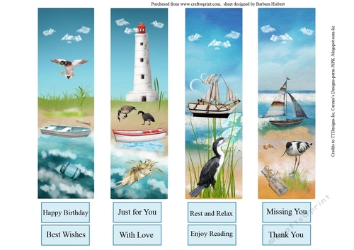 Sea Life Book Marks Quick and Easy - CUP1053485_1865 | Craftsuprint