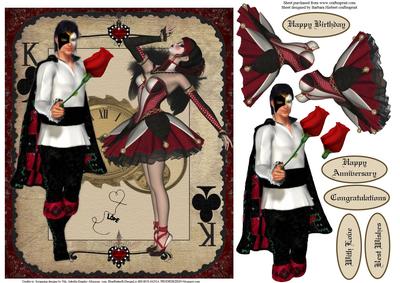 Kings Jester Card Topper and Decoupage - CUP548149_1865 | Craftsuprint