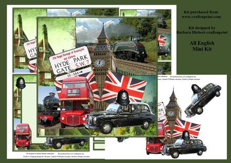 All English Mini Kit - CUP670408_1865 | Craftsuprint