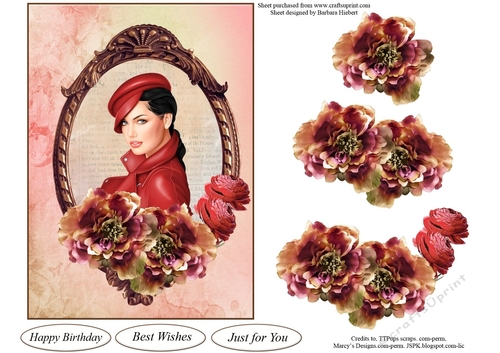 Portrait of an Explorer Topper with Decoupage - CUP905980_1865 ...