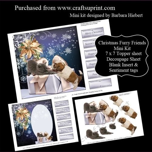 Christmas Furry Friends Mini Kit - CUP931765_1865 | Craftsuprint