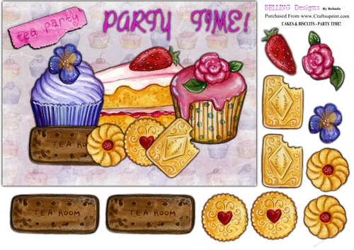 Party Time! - Cakes & Biscuits - CUP734967_16561 | Craftsuprint