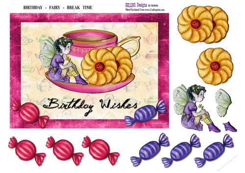 Birthday - Fairy - Break Time - CUP776385_16561 | Craftsuprint
