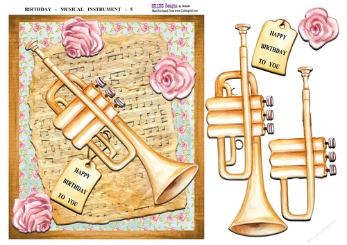 Birthday - Musical Instrument - 5 - CUP777343_16561 | Craftsuprint