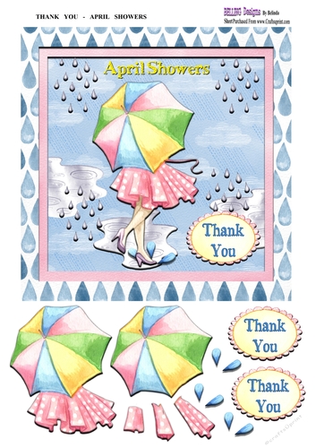 Thank You - April Showers - CUP779610_16561 | Craftsuprint