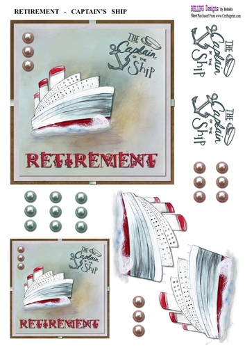 Retirement - Captains Ship - CUP806494_16561 | Craftsuprint