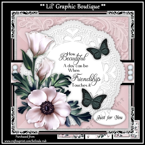 Floral Friendship Mini Card Kit - CUP1025018_43865 | Craftsuprint