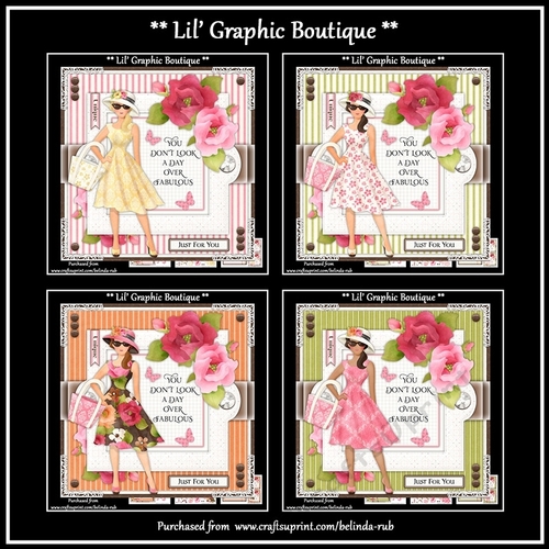 Just Fabulous Bumper Card Kit - CUP1043044_43865 | Craftsuprint