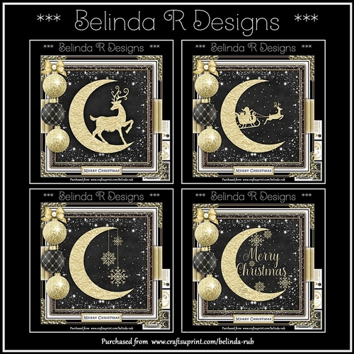 Christmas Moon Bumper Card Kit - CUP1069011_43865 | Craftsuprint
