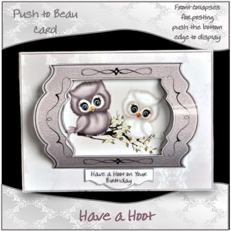 Push to Beau Card - Have a Hoot - CUP549786_1302 | Craftsuprint