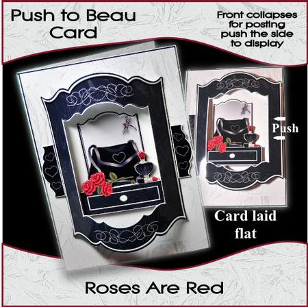 Push to Beau Card - Roses Are Red - CUP549790_1302 | Craftsuprint
