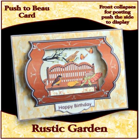 Push to Beau Card - Rustic Garden - CUP549943_1302 | Craftsuprint