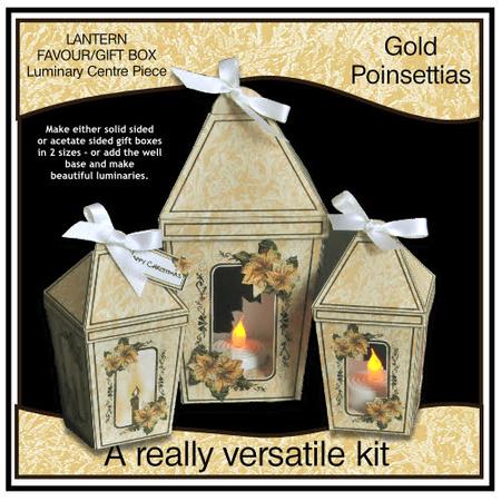 Lantern Shaped Gift Boxes/luminaries - Gold - CUP576110_1302 | Craftsuprint