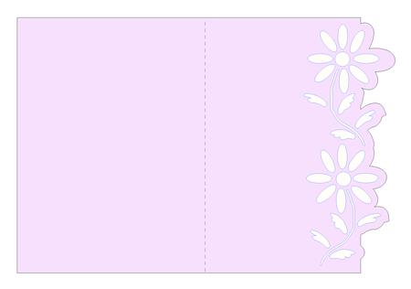 Flower Edge Border Card - CUP702278_1160 | Craftsuprint