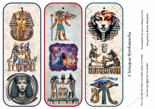 3 Ancient Egypt Bookmarks - CUP1293949_1399 | Craftsuprint