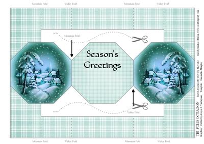Snow Scene Tri-fold - CUP262749_1399 | Craftsuprint