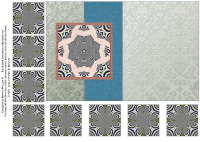 Fold Back Card with Tea Bag Tiles #3 - CUP366666_1399 | Craftsuprint