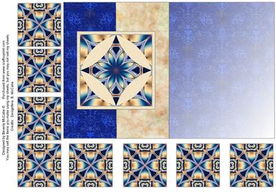 Fold Back Card with Tea Bag Tiles #5 - CUP366672_1399 | Craftsuprint