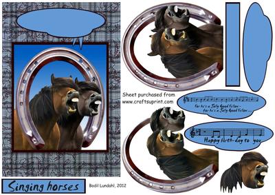 Singing Horses - CUP287412_1395 | Craftsuprint