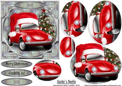 Santas Beetle - CUP569974_1395 | Craftsuprint
