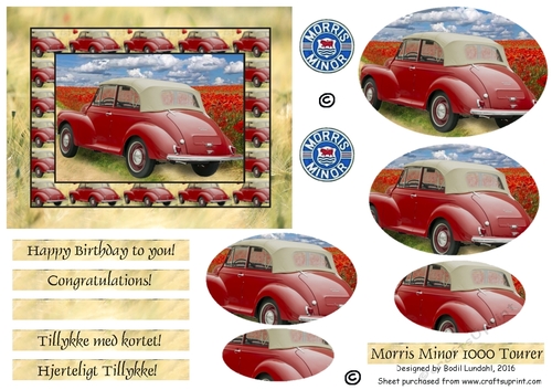 Morris Minor 1000 Tourer - CUP717858_1395 | Craftsuprint