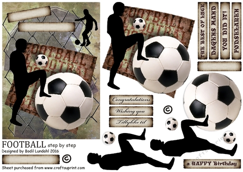 FOOTBALL step by step - CUP719095_1395 | Craftsuprint