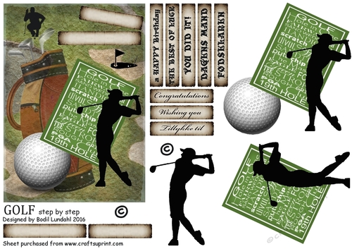 GOLF step by step - CUP719096_1395 | Craftsuprint