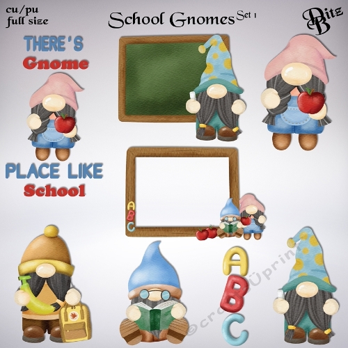 School Gnomes Set 1 - CUP1374016_135210 | Craftsuprint