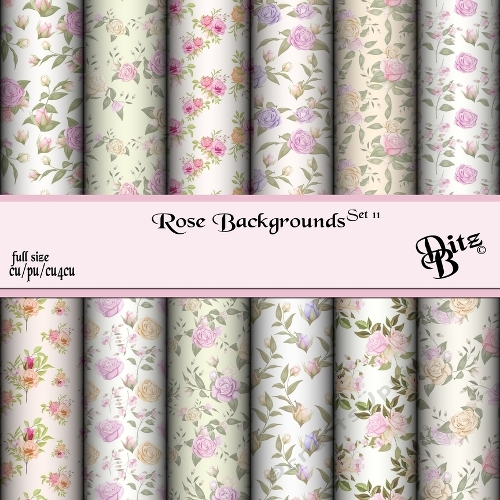 Rose Backgrounds Set 11 - CUP1374846_135210 | Craftsuprint