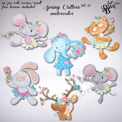 Spring Critters Set 12 - CUP1375094_135210 | Craftsuprint