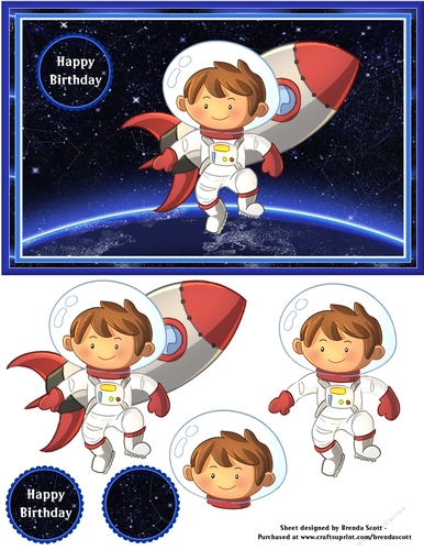 Space Birthday Boy 2 - CUP1028816_9035 | Craftsuprint