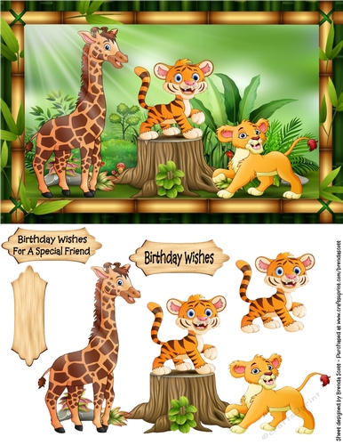Happy Wee Animals - CUP1058651_9035 | Craftsuprint