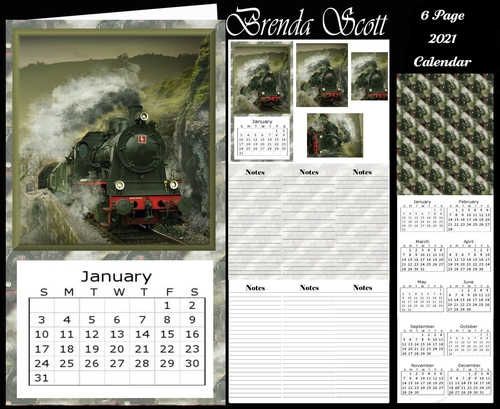 Train - 2021 Calendar - CUP1059399_9035 | Craftsuprint