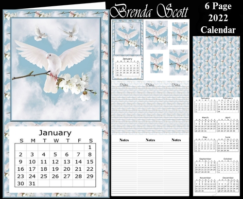 Morning Dove 2022 Calendar - CUP1118687_9035 | Craftsuprint
