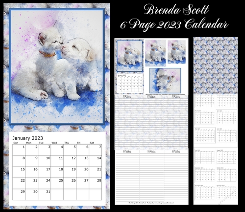 Water Color Cat and Dog - 2023 Calendar - CUP1176813_9035 | Craftsuprint
