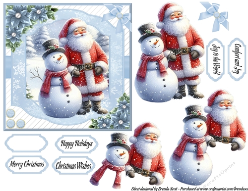 Santa and Friend - CUP1343744_9035 | Craftsuprint