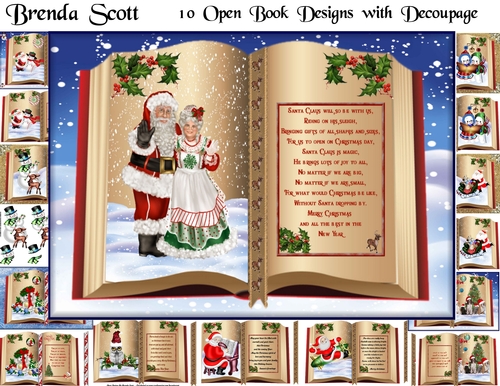Christmas Open Book - CUP811775_9035 | Craftsuprint