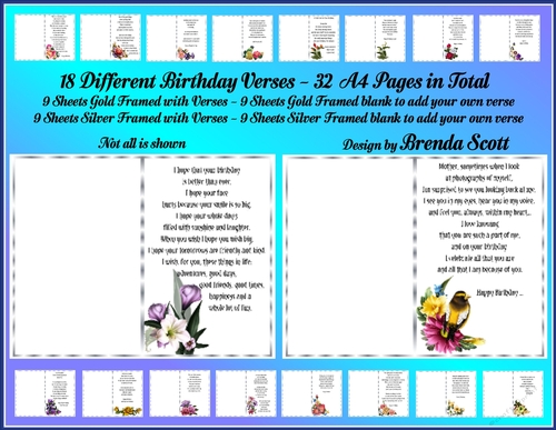 Birthday Insert A4 - CUP859879_9035 | Craftsuprint