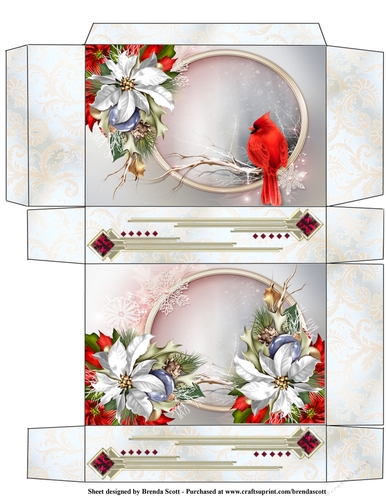 Christmas Cardinal Box - CUP977965_9035 | Craftsuprint