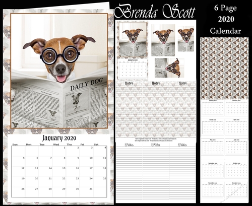 Dog Reading the Paper - 2020 Calendar - CUP981220_9035 | Craftsuprint