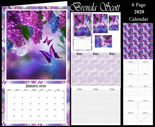 Flkowers and Butterflies 2020 Calendar - CUP989774_9035 | Craftsuprint