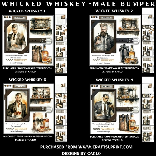 Wicked Whiskey Male Bumper - CUP1251982_108088 | Craftsuprint