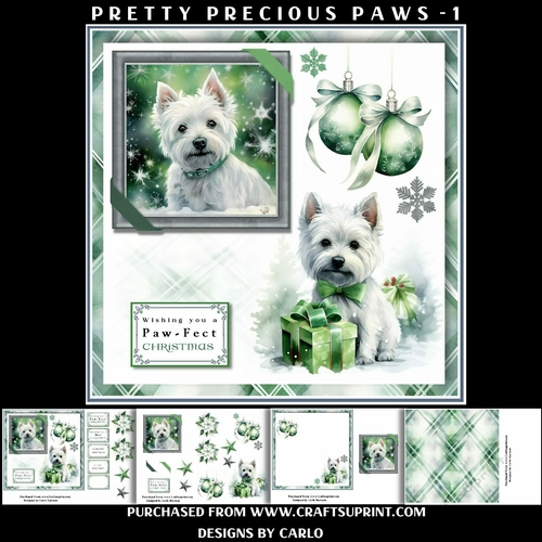 Pretty Precious Paws 1 - CUP1261944_108088 | Craftsuprint