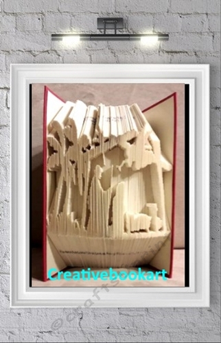Xmas manger Scene book folding patterns - CUP805609_83061 | Craftsuprint