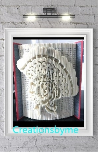 Ornate Rose Fan book folding patterns - CUP805636_83061 | Craftsuprint