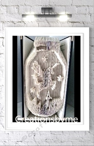 Unicorn jar book folding pattern - CUP805934_83061 | Craftsuprint